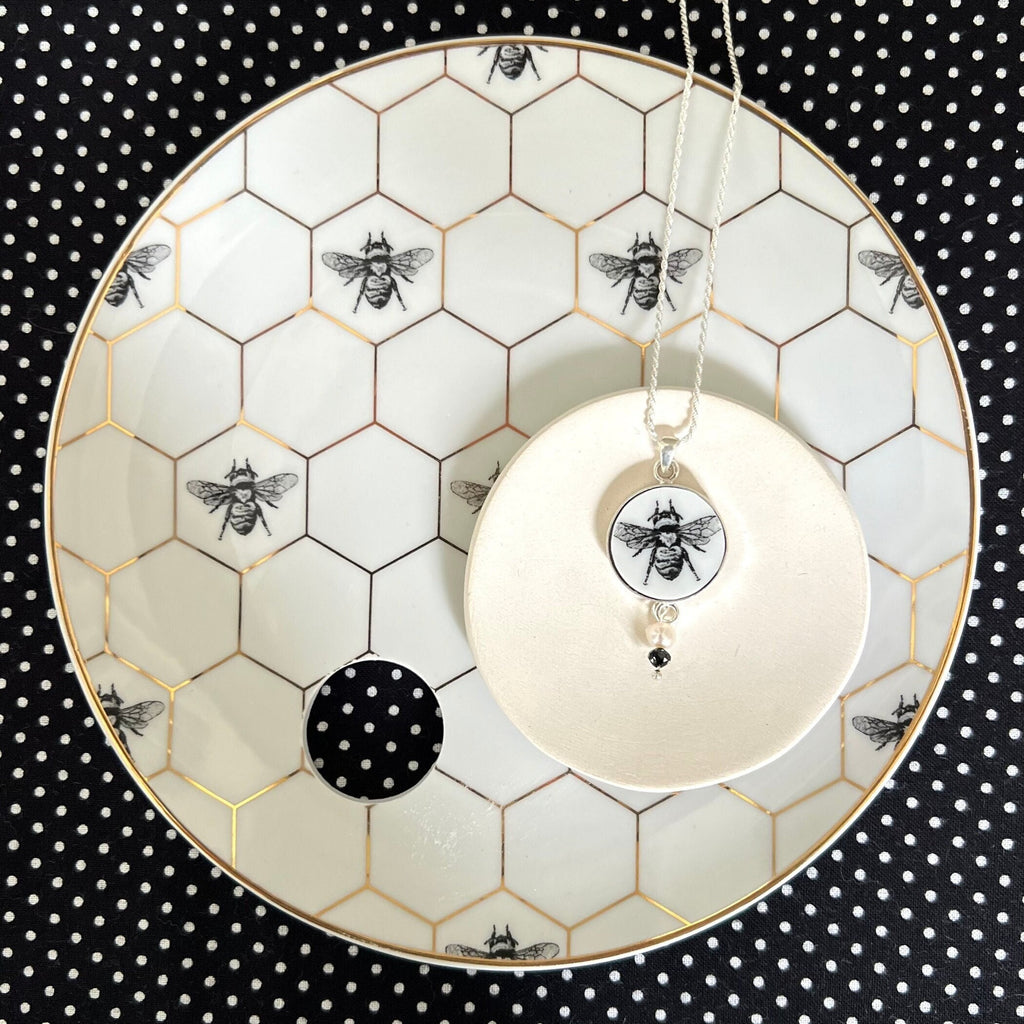 Bumble Bee China Necklace Gift | eclectiQuas